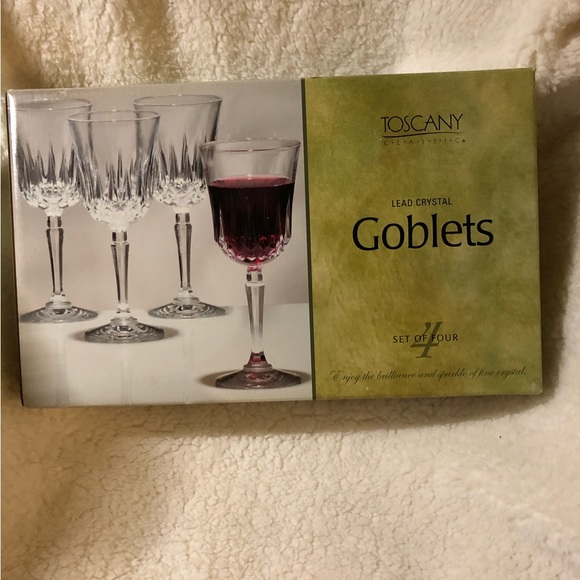 Toscany | Kitchen | Nwtlead Crystal Toscany Goblets | Poshmark